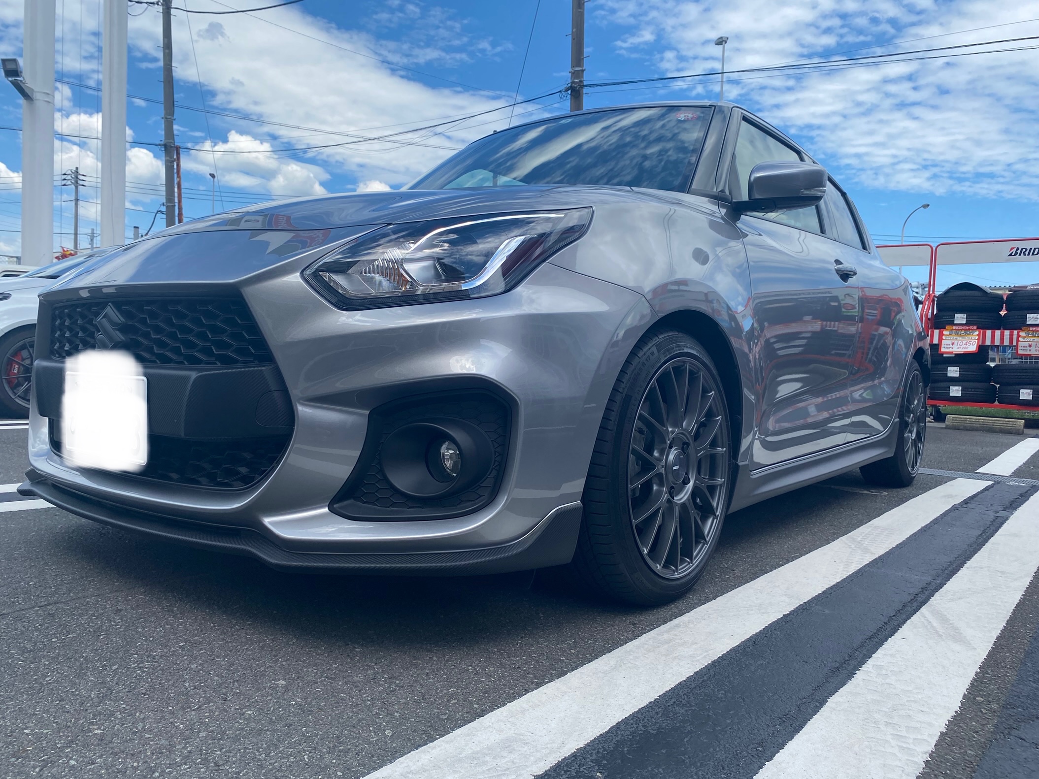 ZC33スイフトスポーツに車高調&エンケイホイール‼︎ | スズキ スイフト スポーツ ホイール タイヤ・ホイール関連 > 4輪アライメントテスター完備！ | スタッフ日記 | ミスタータイヤ ...