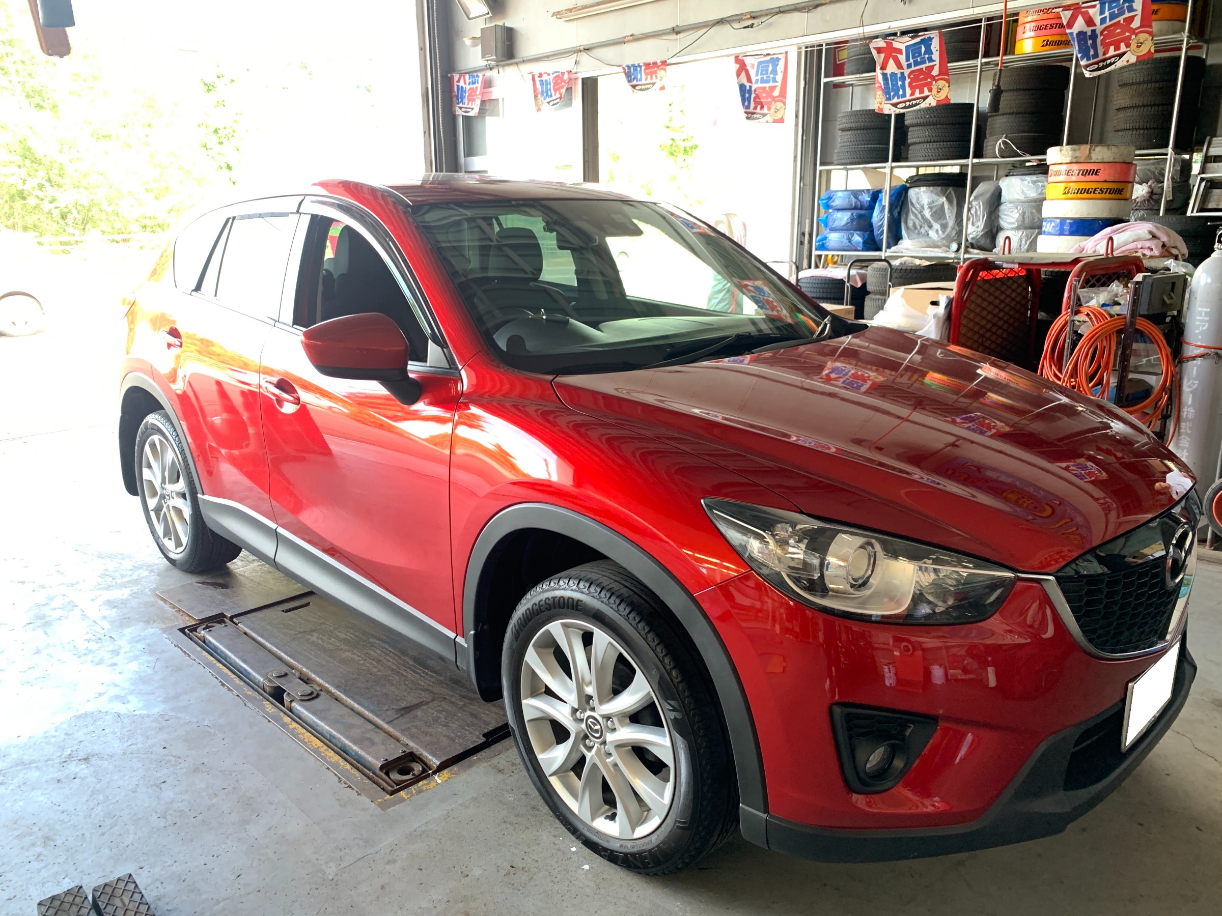 CX-5(KE型) RECS、下回り防錆、オイル交換、アライメント調整！ | タイヤマン藻岩の日常 | ミスタータイヤマン 藻岩店 | 北海道のタイヤ、カー用品ショップ ブリヂストンのタイヤ専門店